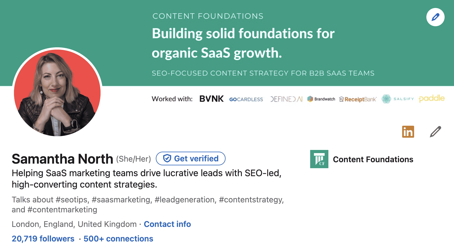 LinkedIn Coaching - Samantha North